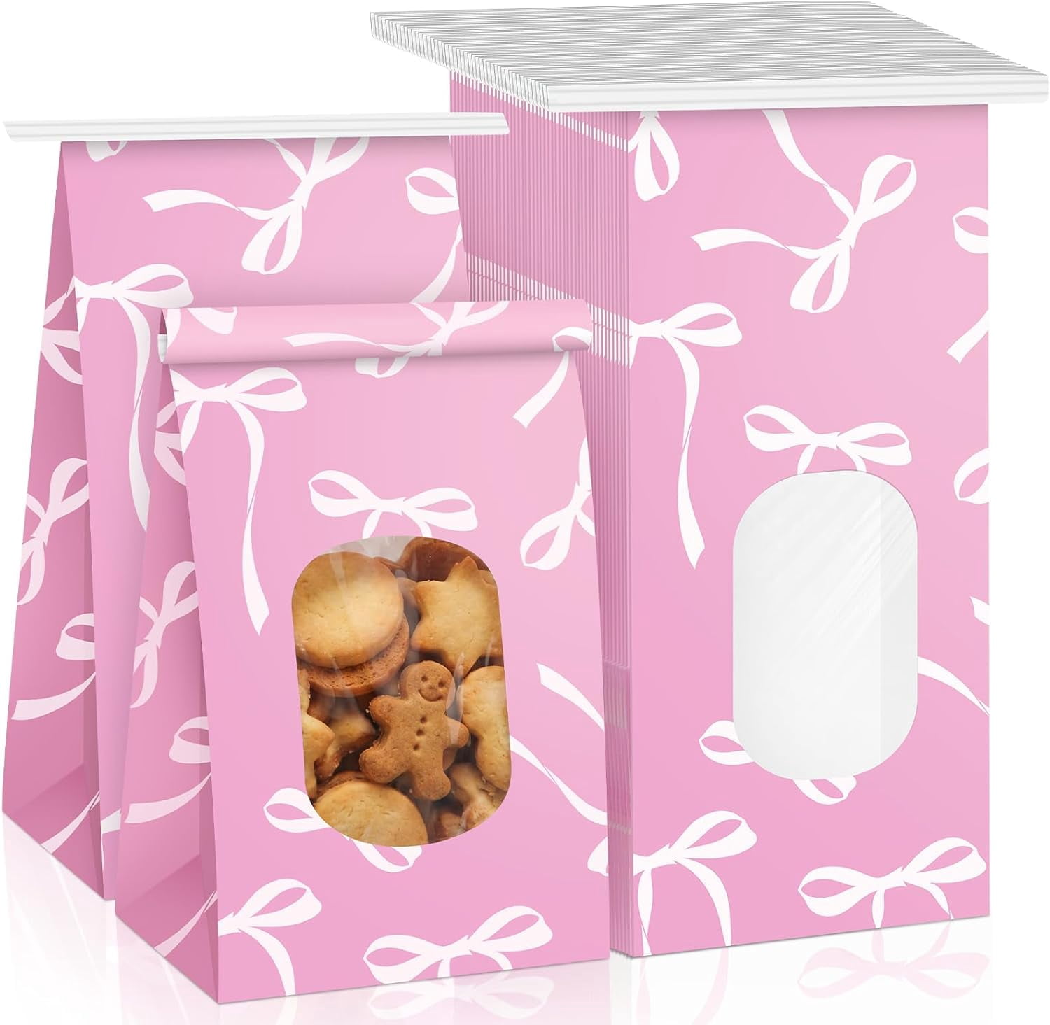 200 pieces with window and twist tie kraft bread bags 3.542.366.7 ...