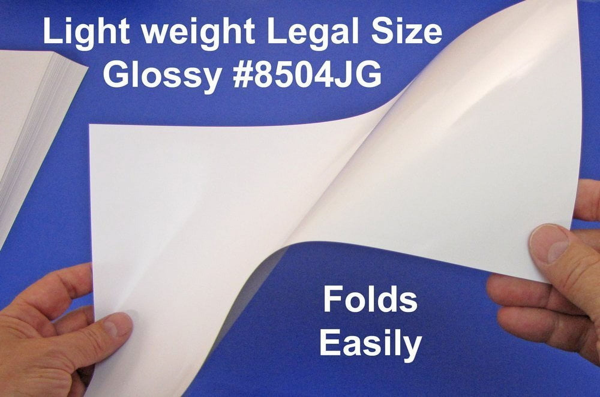 200 sheets Lightweight Inkjet Photo Glossy Paper 8.5 x 14 Legal Size ...