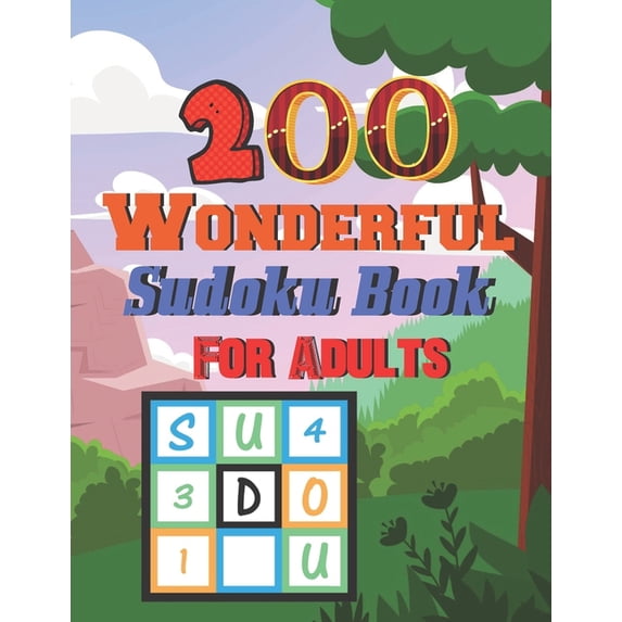 200 wonderful Sudoku Book For Adults : Brain Games Fun Sudoku for ...