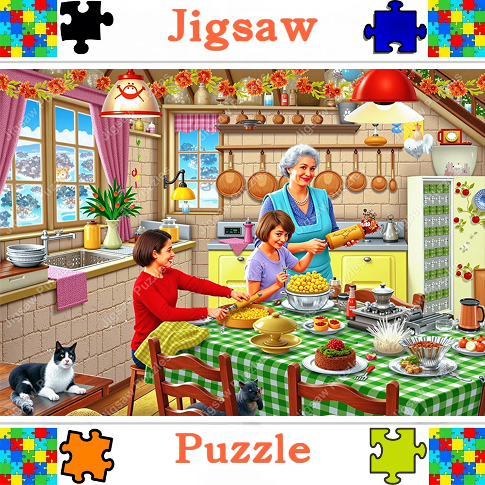 2000/1000/1314/500pieces Jigsaw Puzzles for adults Home Big size Decor ...