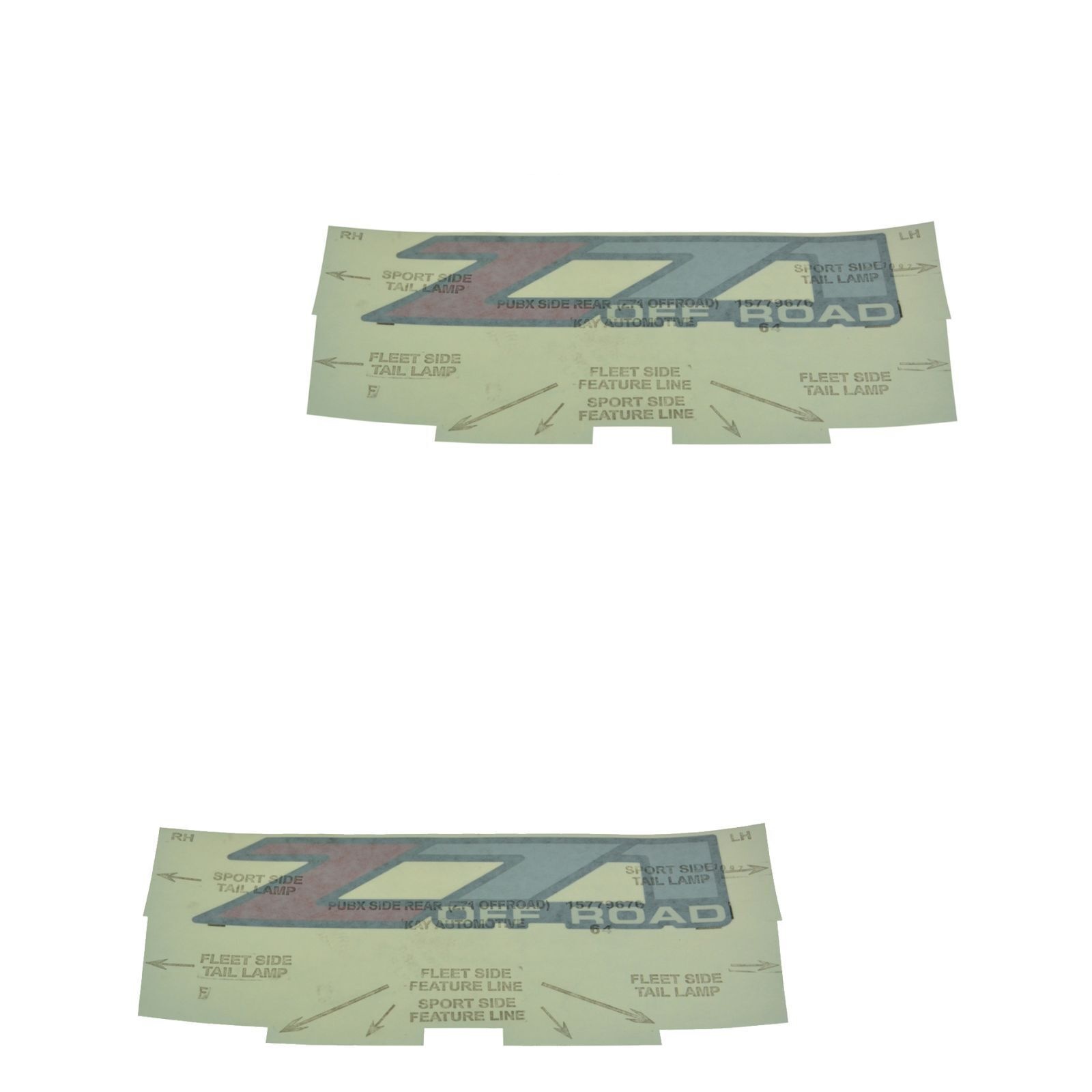 2000-2007 for GMC for Sierra/for Silverado Z71 Logo Decal Kit for Rear ...