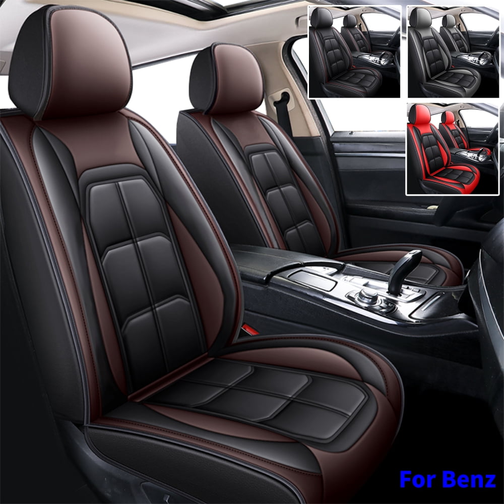 For 2000-2024 Mercedes-Benz C200 Car Seat Covers 5-Seats, Premium Pu ...