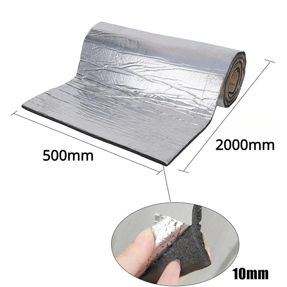 2000*500mm 5/10mm Car Sound Mat Proofing Deadener Heat Noise Insulation ...
