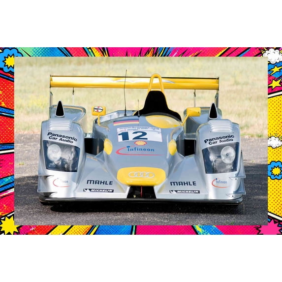 2000 Audi R8 - Pop Art Edition | 24x36 Inch Laminated Poster | Vibrant ...