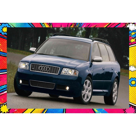 2000 Audi S6 Avant - Pop Art Edition | 12x18 Inch Laminated Poster ...