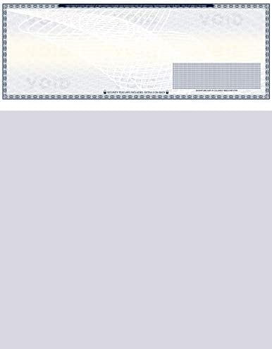 2000 Blank Check Stock - Check on Top Art Deco - Paper Weight # 70 High ...