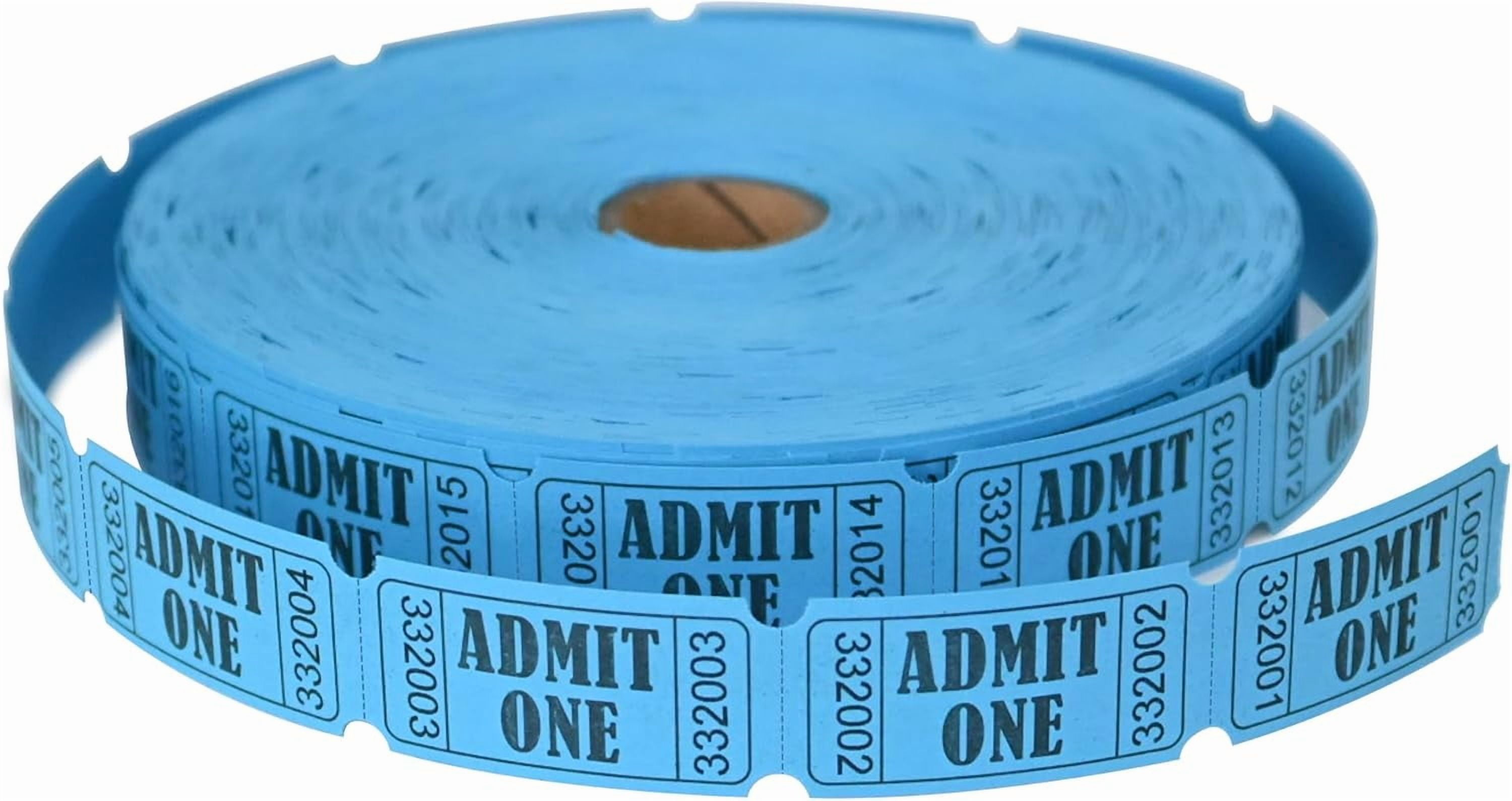 2000 Blue Raffle Tickets with Perforations and Consecutive Numbers ...