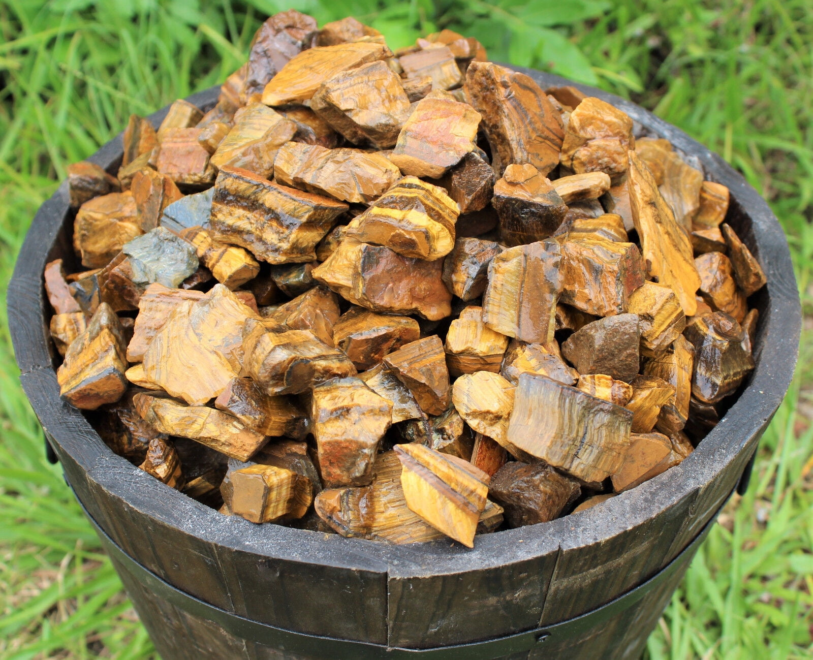 2000 Carat Lot Natural Rough Gold Tiger Eye (Raw Rocks Crystal Stones ...