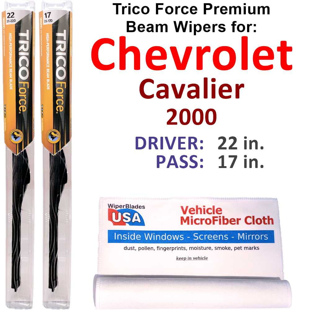 2000 Chevrolet Cavalier Performance Beam Wipers (Set of 2) - Walmart.com
