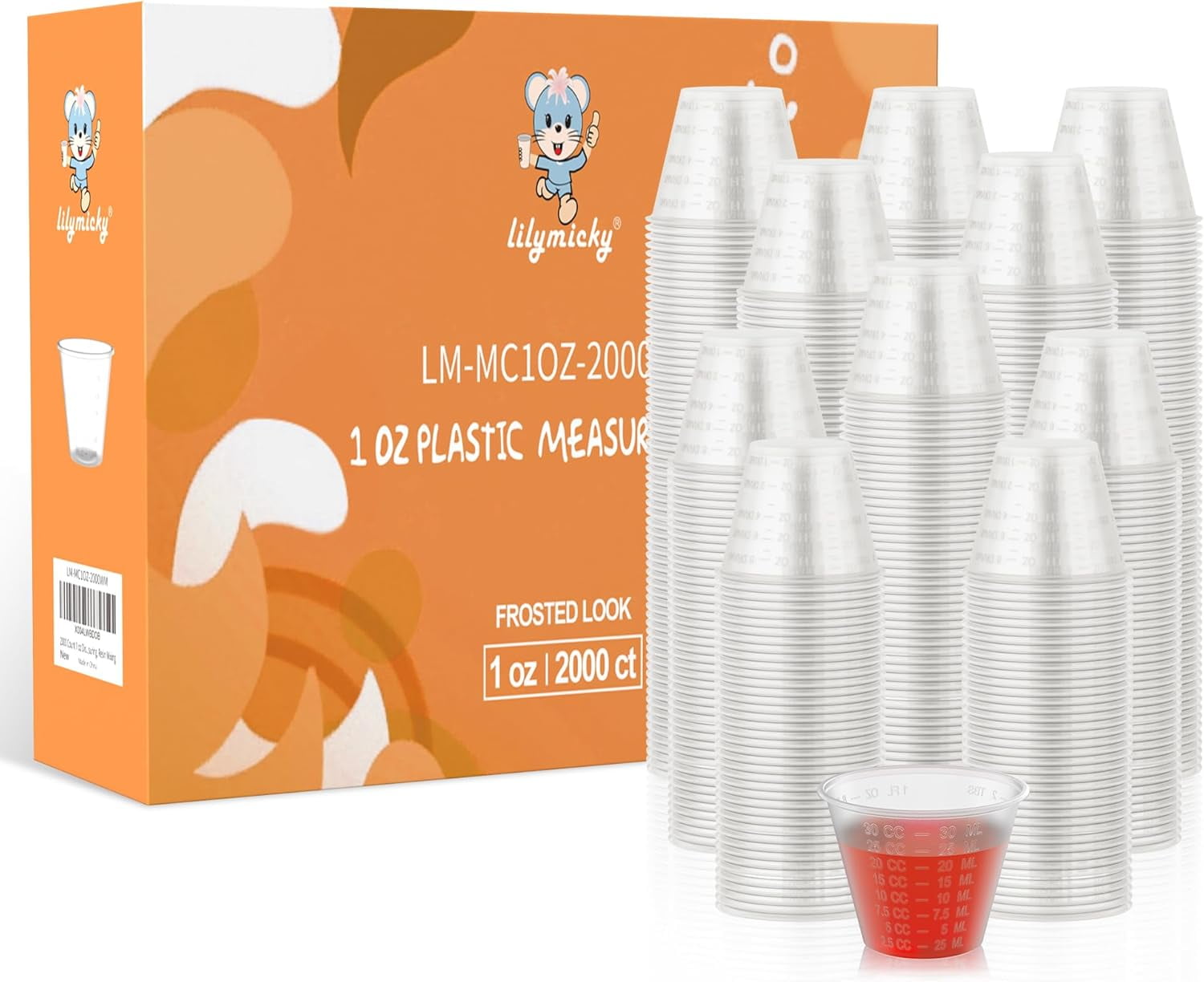2000 Count 1 oz Disposable Medicine Cups, 1 oz Plastic Med Cups For ...