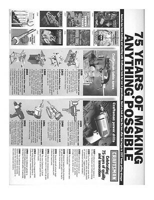Instruction Manual ONLY for 2000 Craftsman Tool History Instructions ...
