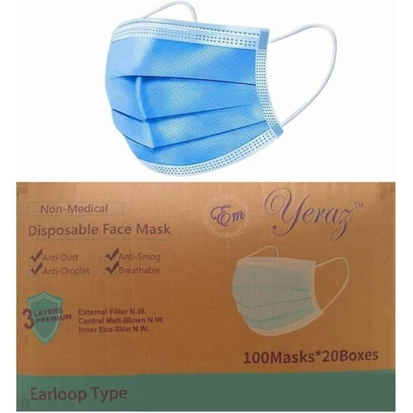 All Black Disposable Mask