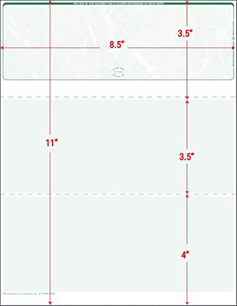 2000 Green- Marble Laser Check Stock, (Top Position) Blank Laser Checks ...