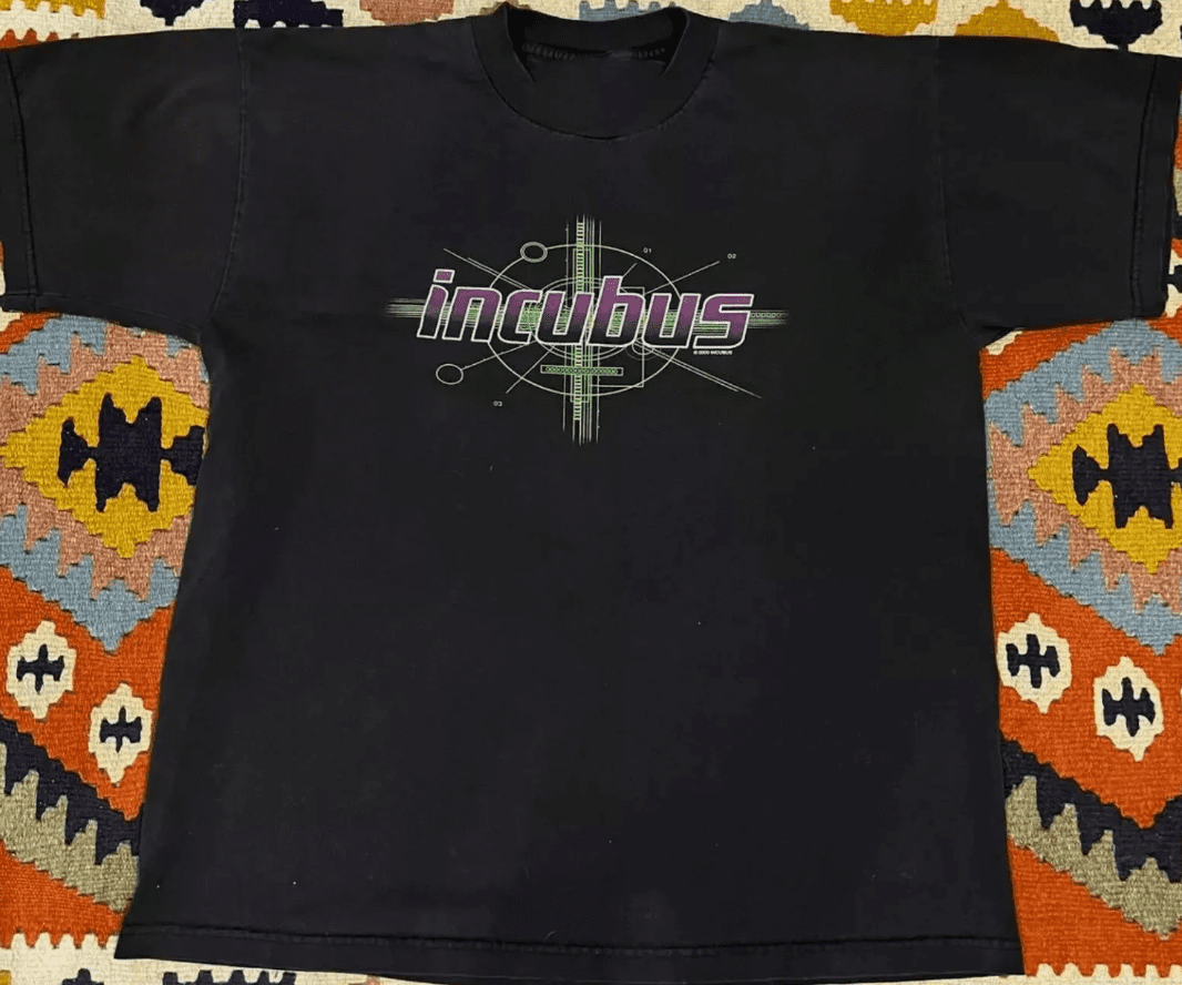 2000 Incubus Short Sleeve Cotton Black All Size T-Shirt Funny Shirt ...
