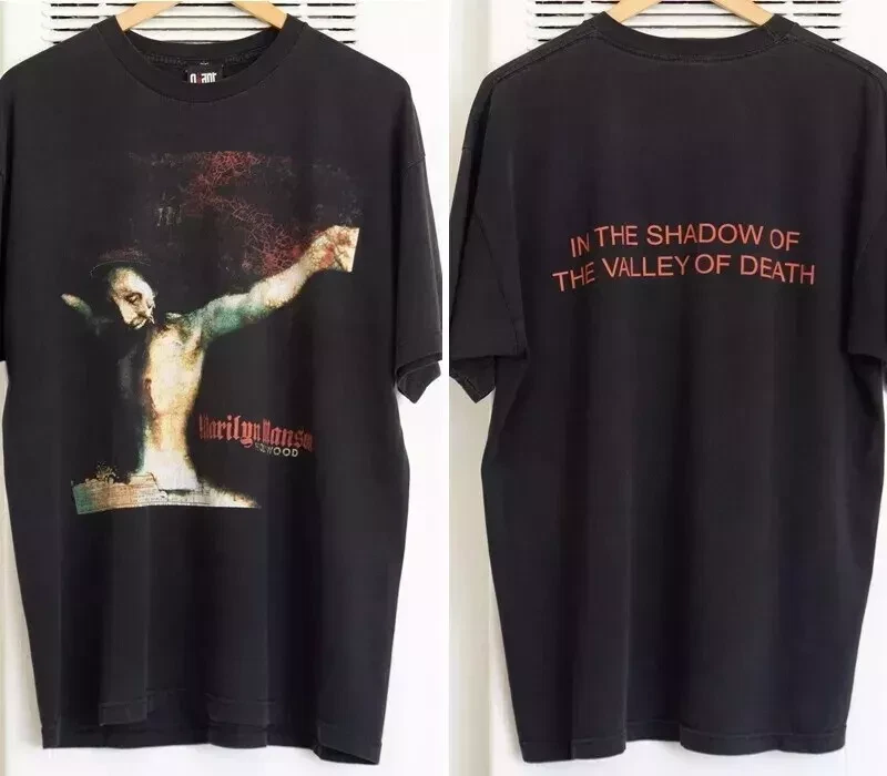 2000 Marilyn Manson Holy Wood Reprint 2 Side Classic Retro Unisex ...