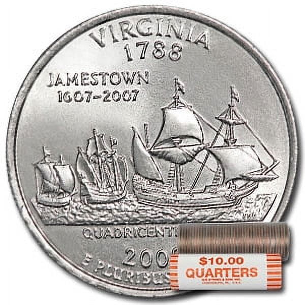 2000-P Virginia Statehood Quarter 40-Coin Roll BU - Walmart.com