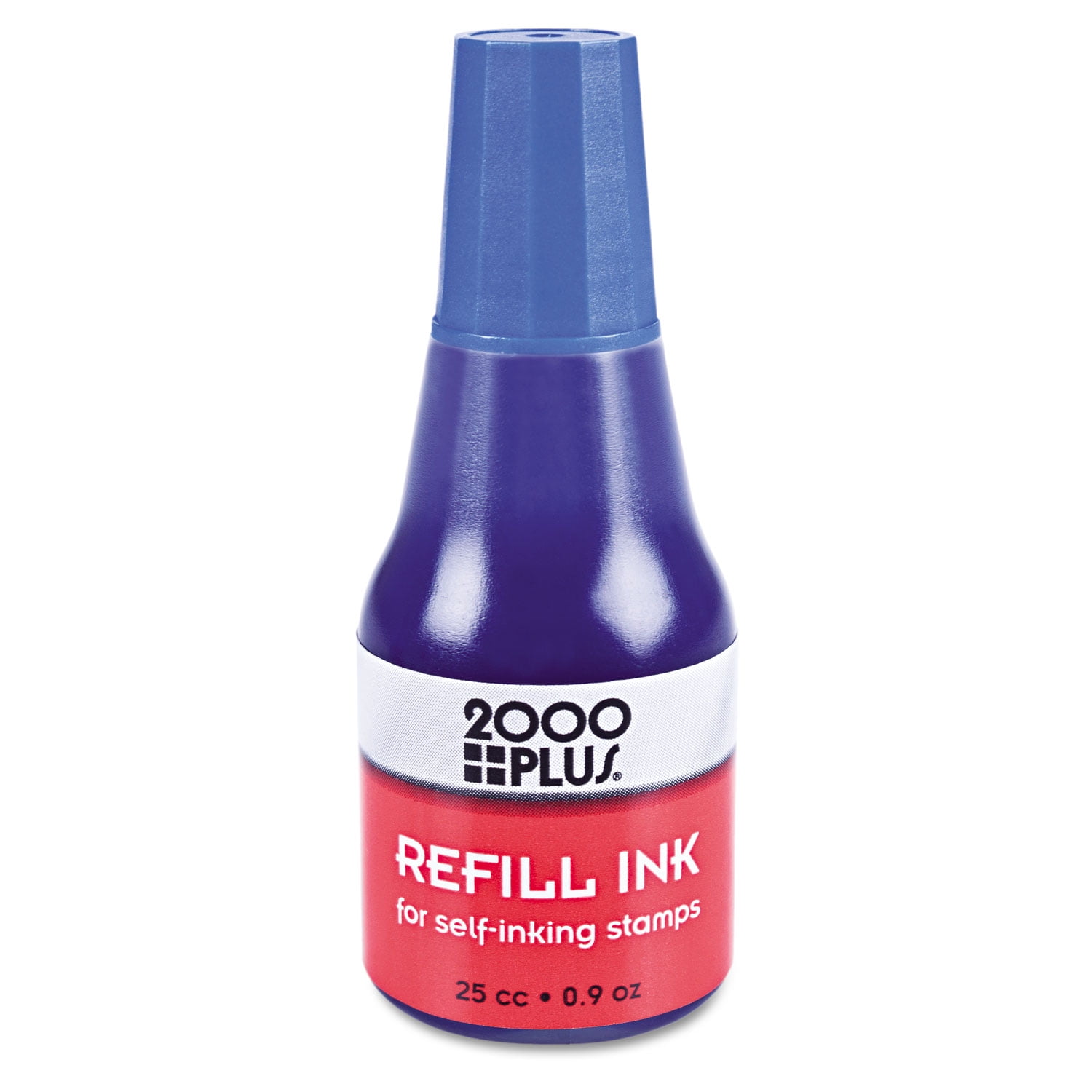 2000 PLUS Self-Inking Refillable Stamp with Blue Ink, 0.9 oz. Bottle ...