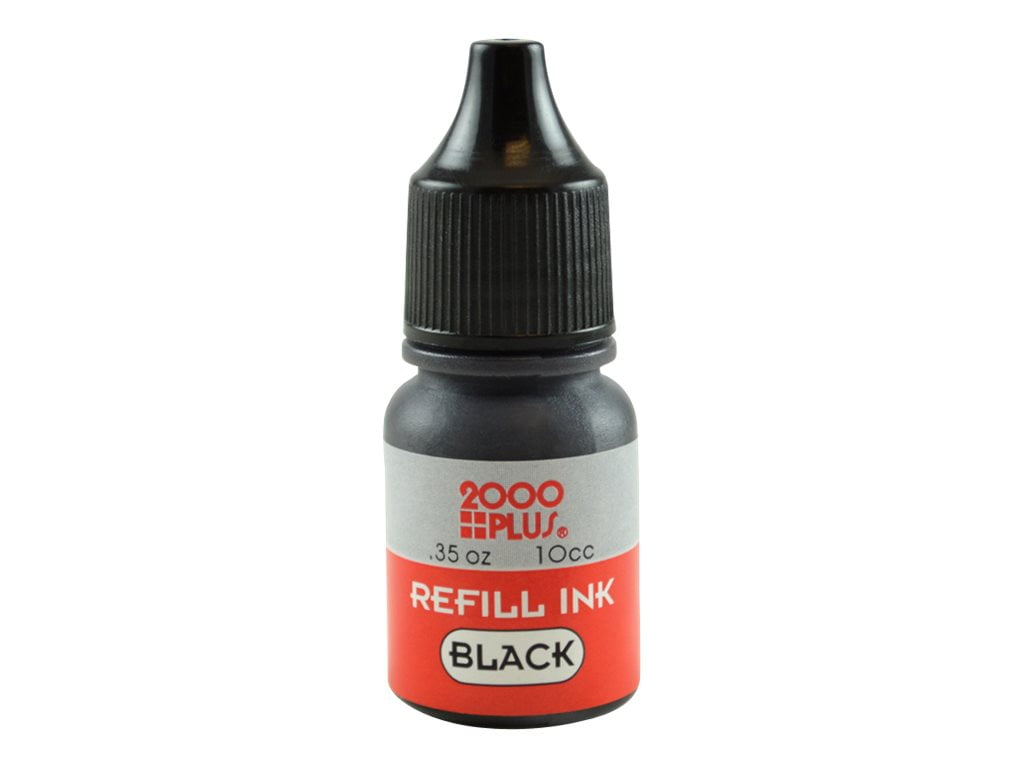 2000 Plus - Stamp ink - black (pack of 2) - Walmart.com