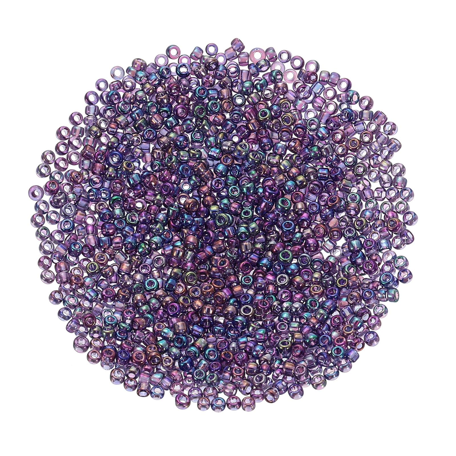 2000 Pack 2mm Glass Bugle Beads, Mini Loose Glass Spacer Bead for DIY ...