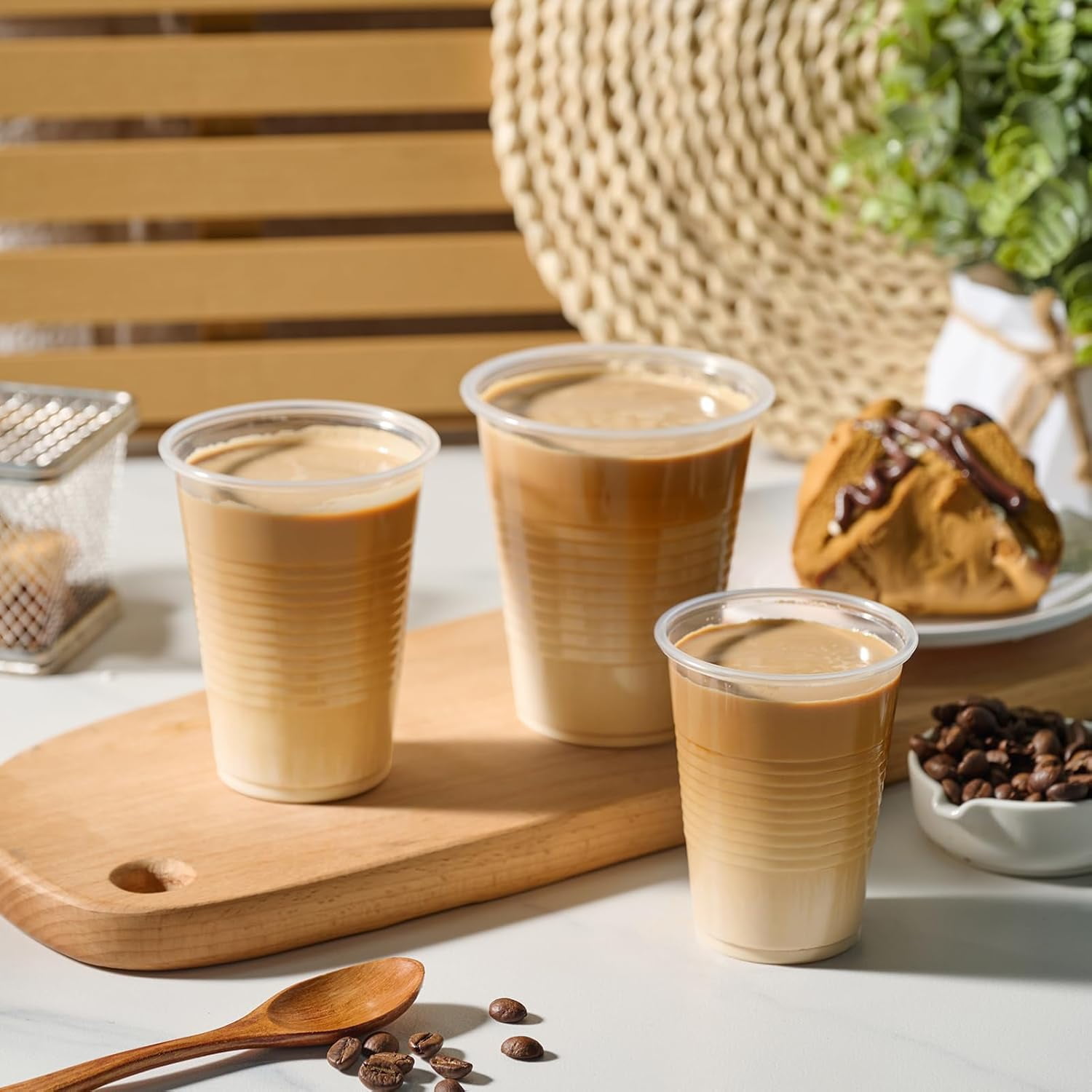 2000 Pack 9 OZ Clear Plastic Cups, 9 Ounce Disposable Cold Water Party ...