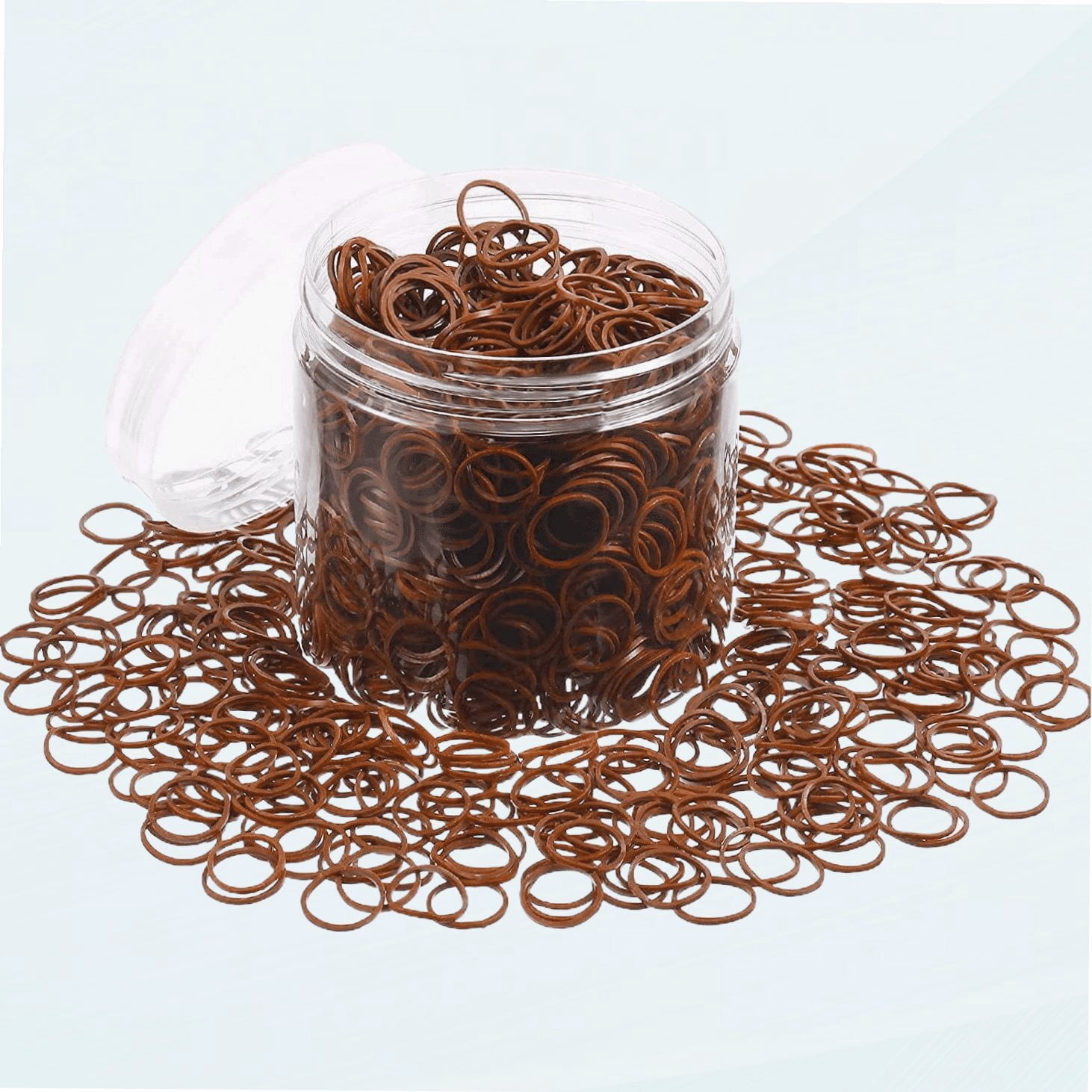 2000 Pack Mini Rubber Bands Elastic Hair Bands Soft Hair Ties with Box ...