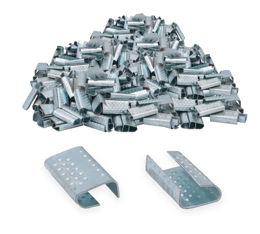 2000 Pcs Packaging Strapping Open Serrated Seals 1/2" Strap Width ...