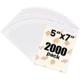 2000 Pcs Resealable Bags 5"X7" Self Sealing Cellophane Bags Opp Cello ...