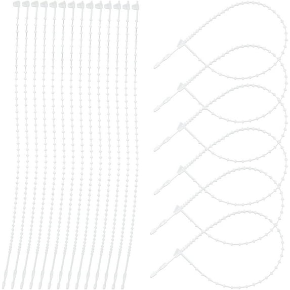 2000 Pcs Snap Lock Pin Tag Fastener Adjustable Security Beaded Loop Tie ...