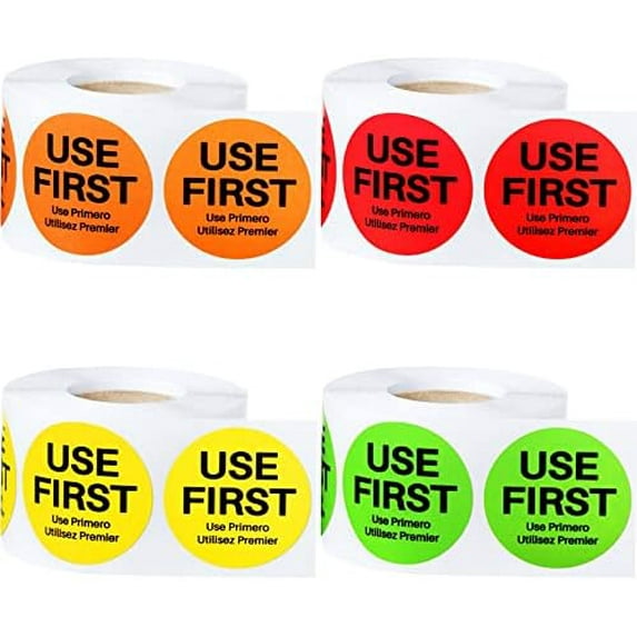 2000 Pcs Use First Stickers Food Service 1.5 Inch Inventory Control ...