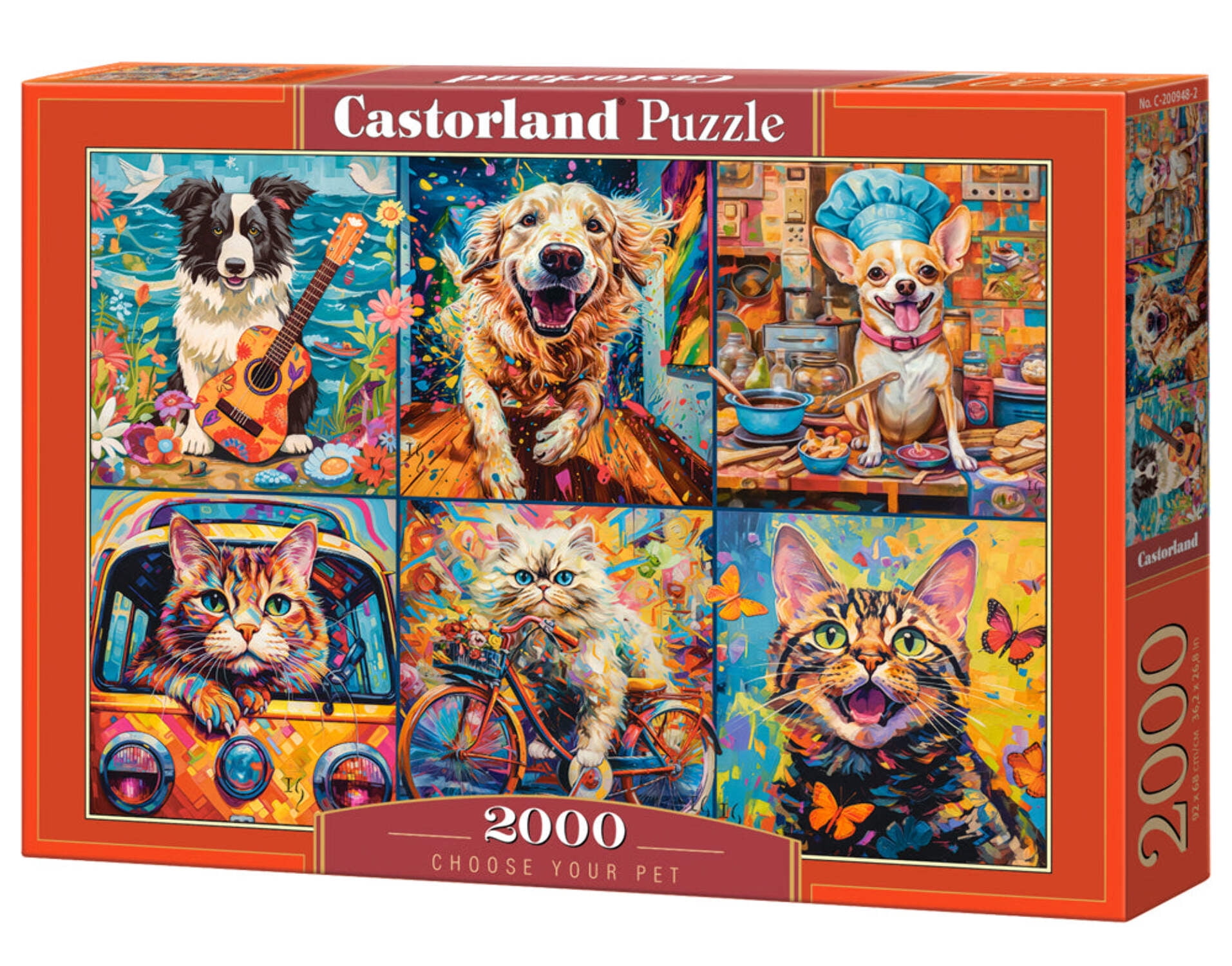 2000 Piece Jigsaw Puzzle, Choose Your Pet, Animal Jigsaw, Dog collage ...