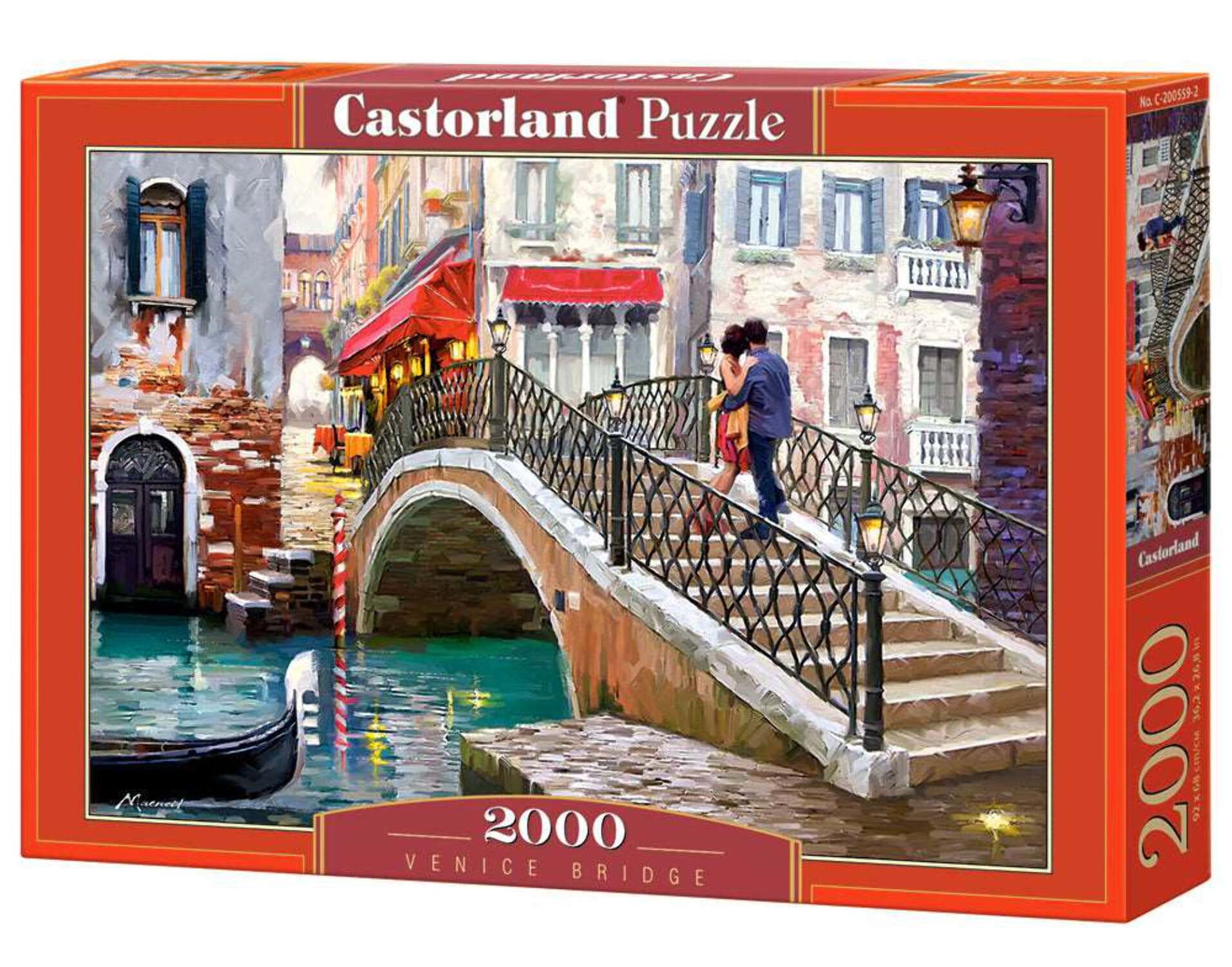 2000 Piece Jigsaw Puzzle, Venice Bridge, Venetian canals, Venice Italy ...