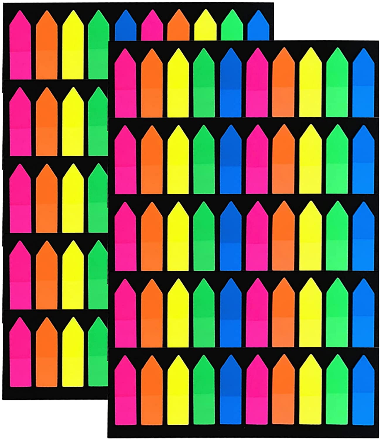 2000 Pieces Page Markers Index Tabs Arrow Flags Stickers Colored Sticky ...