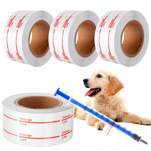 2000 Pieces Syringe Labels Syringe Line Stickers Dosage Marking Clear ...