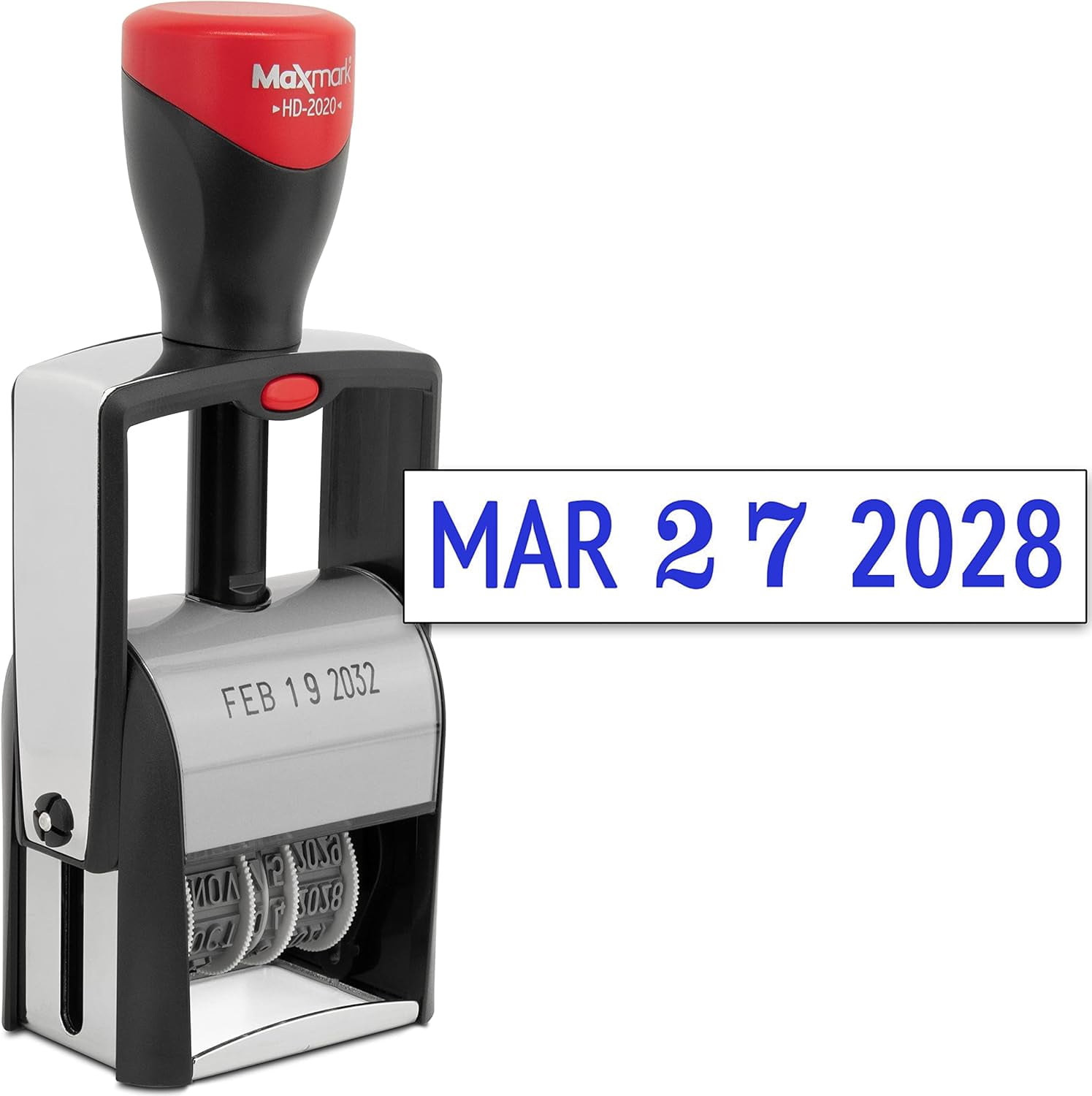 MaxMark Heavy Duty Date Stamp, Large Date Size - Exclusive 12-Year Band ...