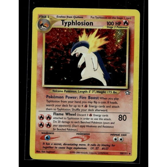 Typhlosion Pokemon Card