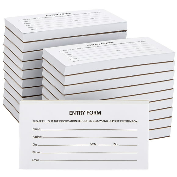 Raffle Entry Form Pads