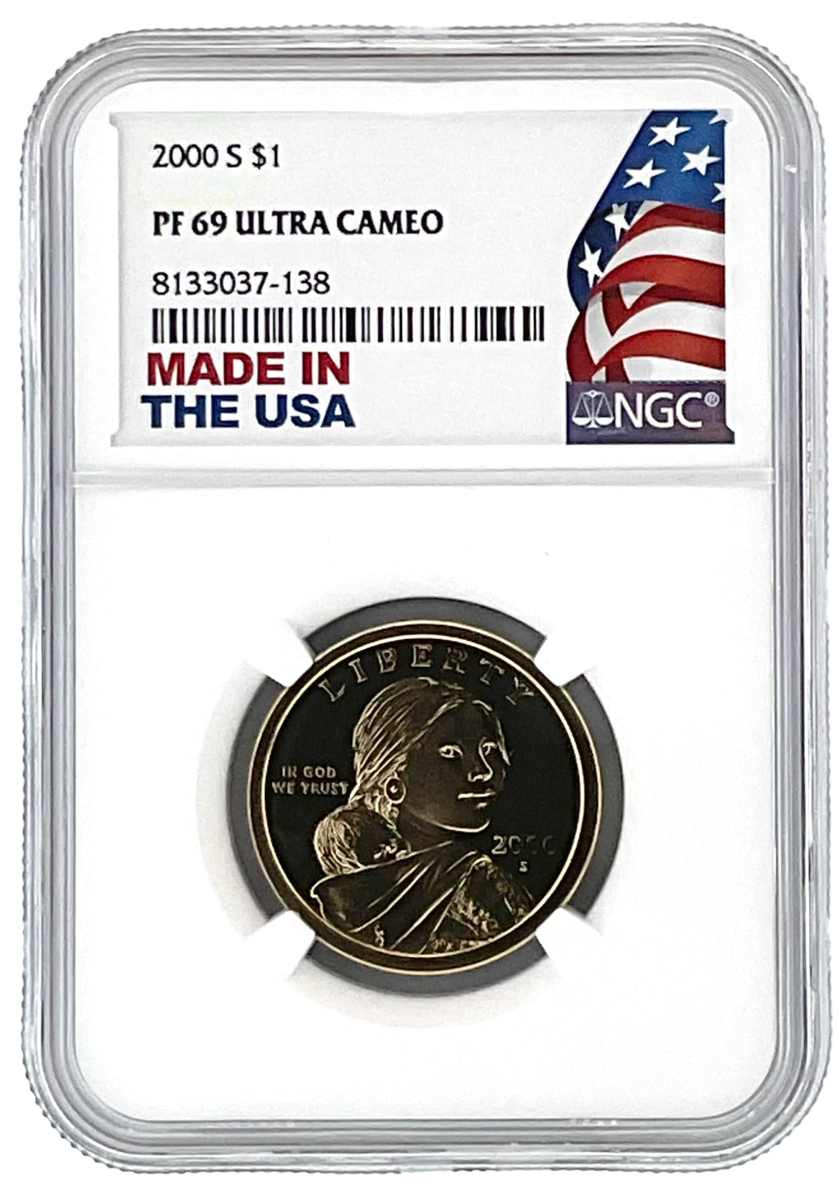 2000 S Sacagawea Dollar NGC PF69 Ultra Cameo - Made In The USA Holder ...