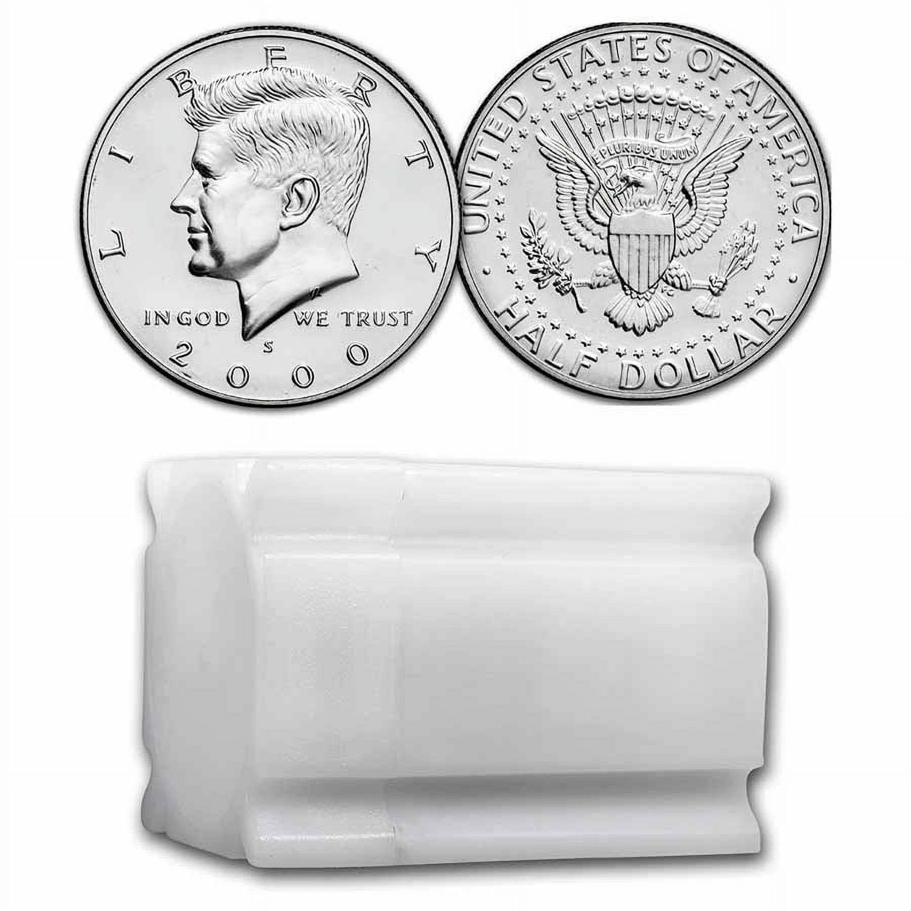 2000-S Silver Kennedy Half Dollar 20-Coin Roll Proof - Walmart.com