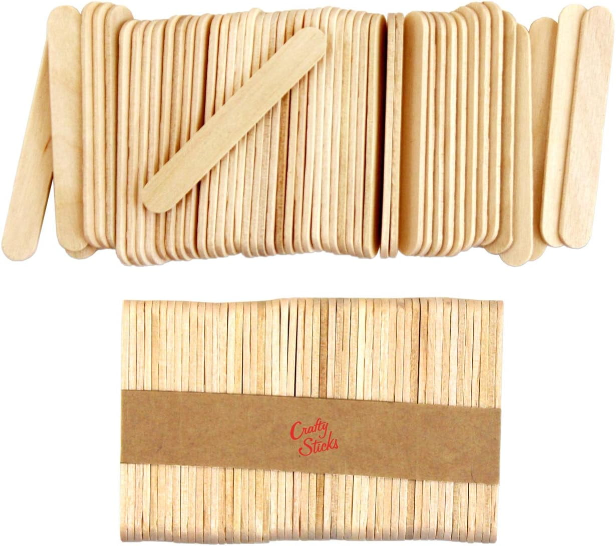 2000 Sticks, Mini Size Natural Wood Craft Popsicle Sticks 2.5 Inch for ...