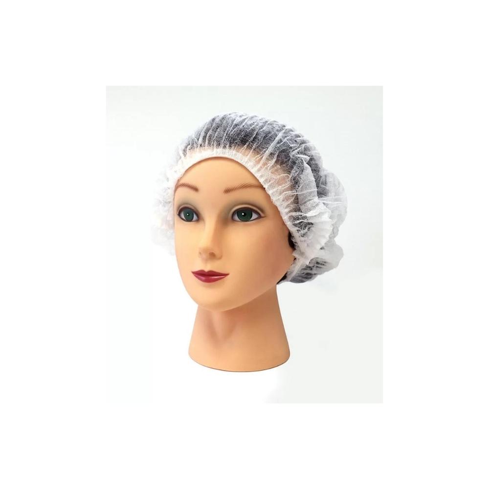 MMBM 10 GSM Polypropylene White Mob Caps 21