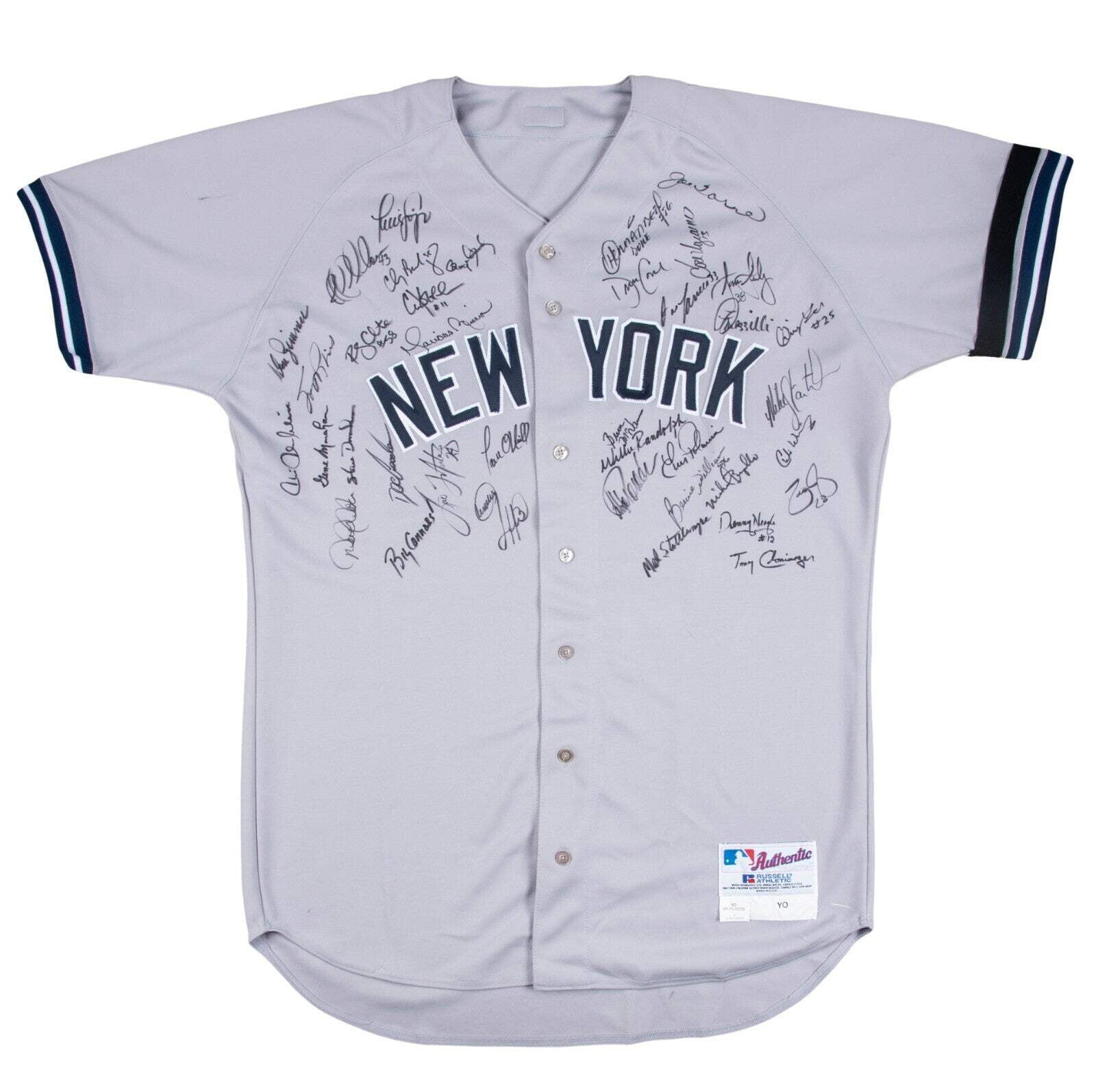 2000 Yankees Team Signed Game Used Jersey Derek Jeter Mariano Rivera Beckett COA - Walmart.com