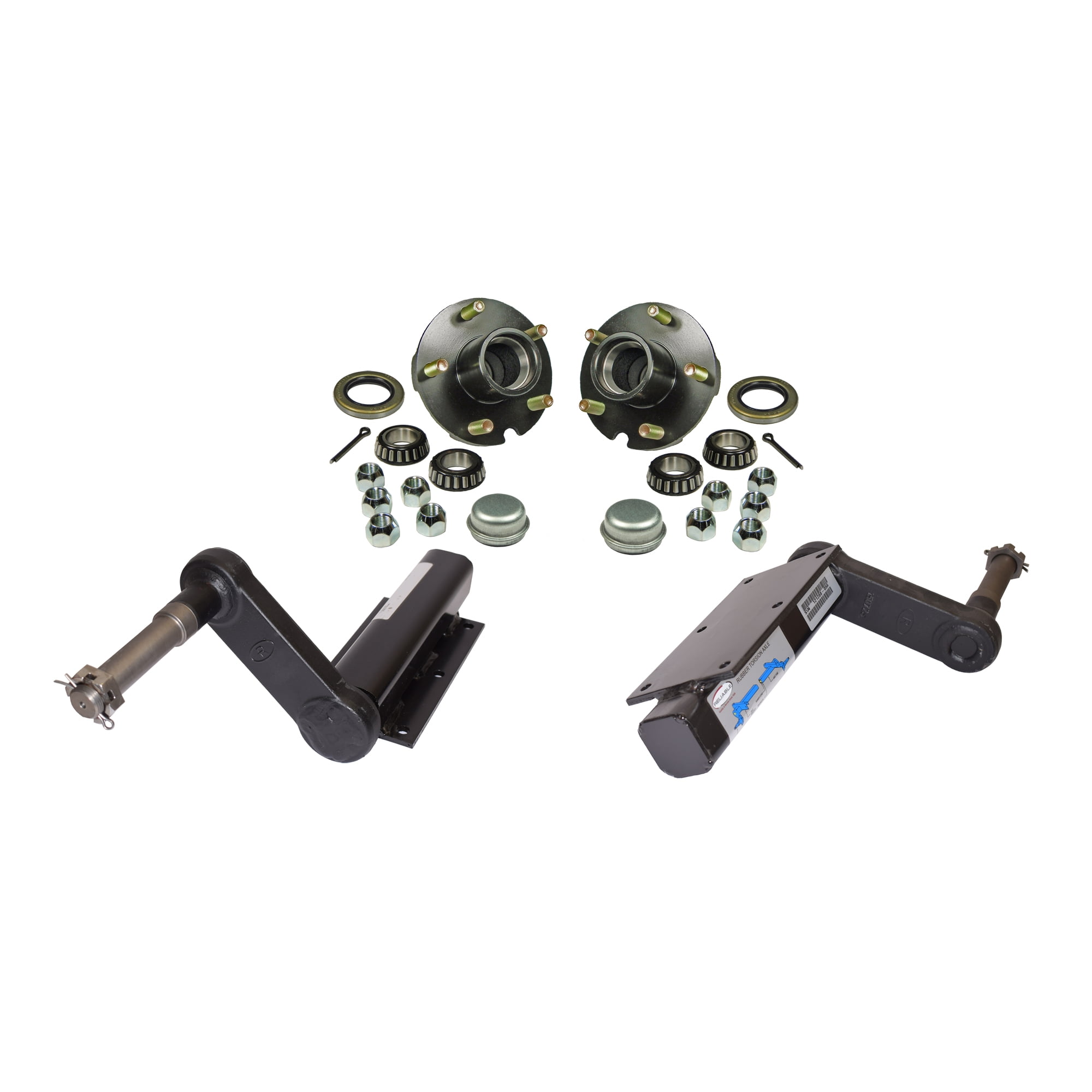 2000 lb. Torsional Stub Axles With 5-Bolt on 4-1/2 Inch Hubs - Walmart.com