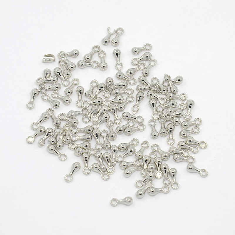 2000 pc Nickel Free Alloy Charms Chain Extender Drop Teardrop Platinum ...
