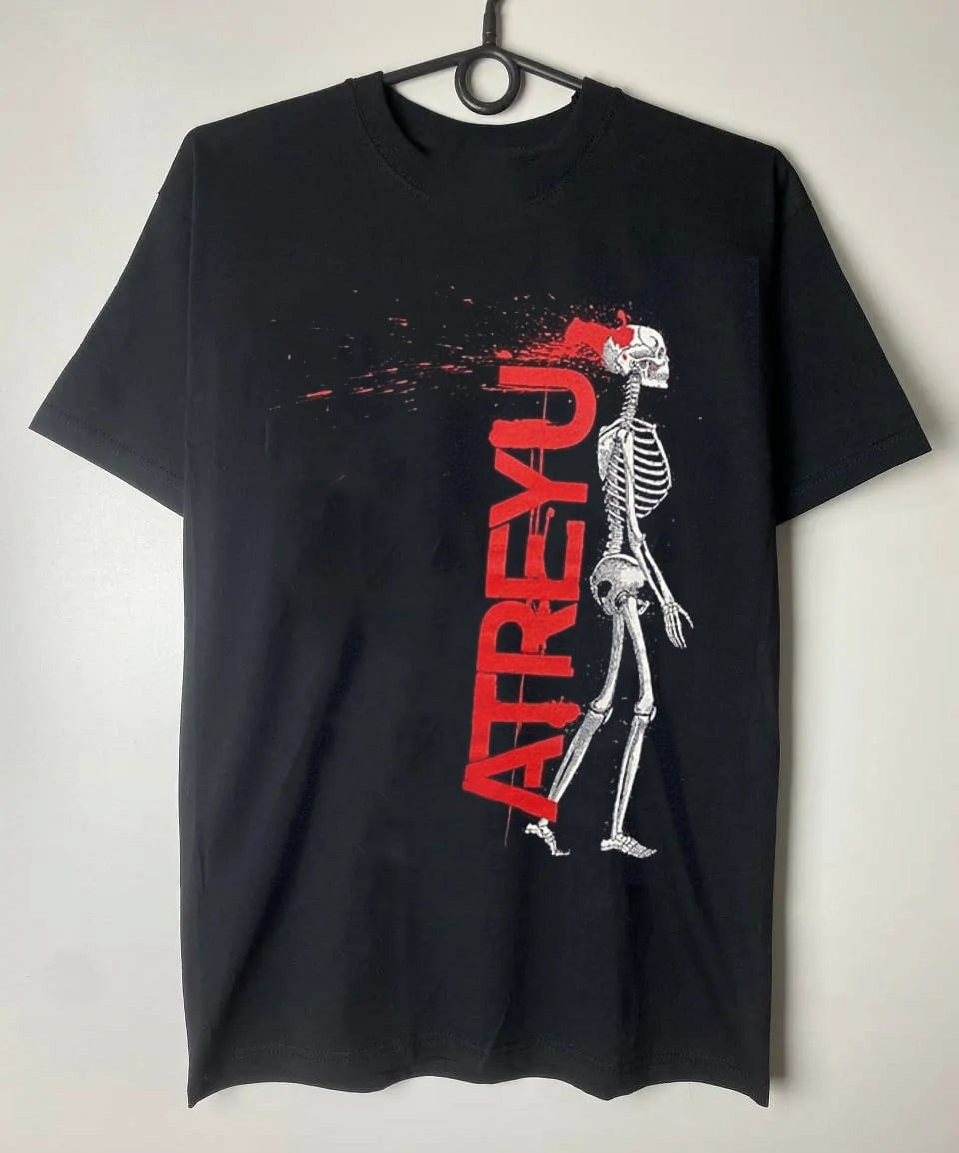 2000's Atreyu Skeleton Logo Short Sleeve Cotton Red All Size Shirt ...