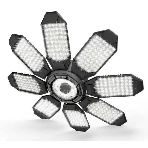 20000-Lumens LED Garage Ceiling Light 200 W Ultra Bright 8-Adjustable ...