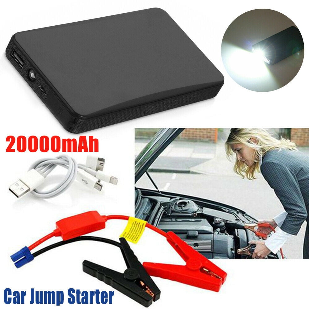 20000mAh 12V Portable Slim Car Jump Starter Engine Battery Charger ...