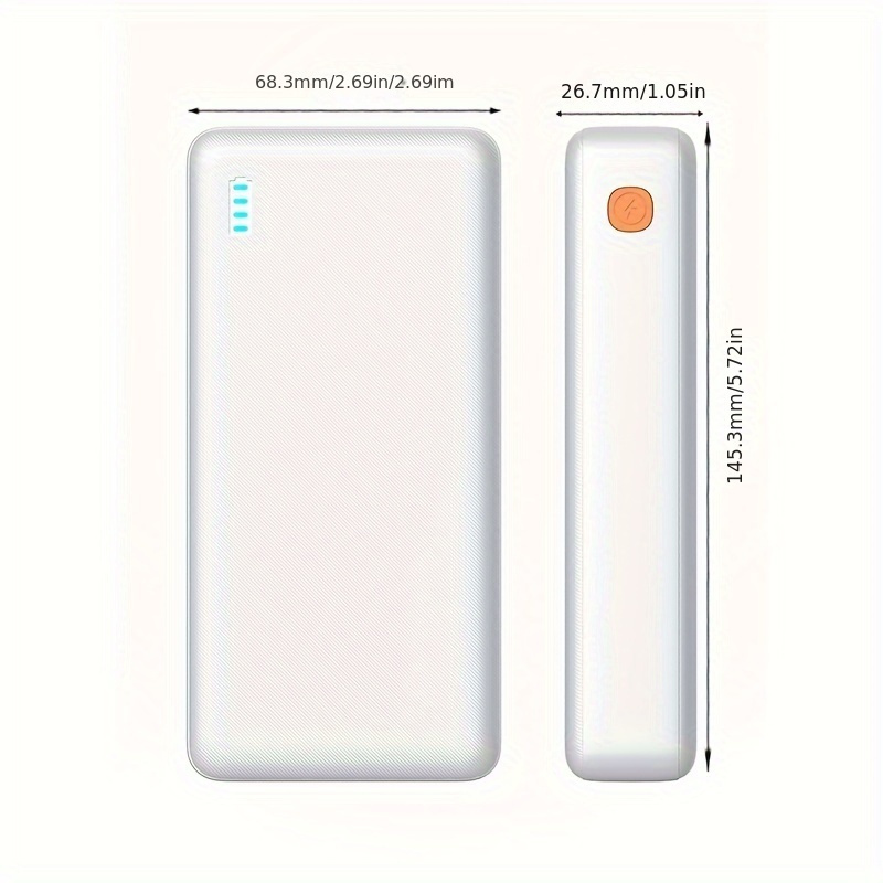 20000mAh Large Capacity Fast Charging Power Bank, TYPE-C Two-way Output ...