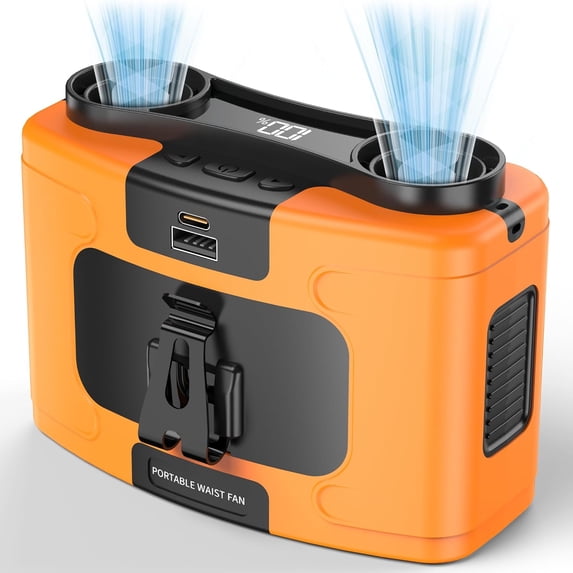 20000mAh Portable Fan, Personal Fan Clip with operated, 40H Cooling,10 ...