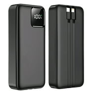 SOLPOWBEN 6000mAh Pocket Power Bank for iPhone 15/14, Android (Black ...