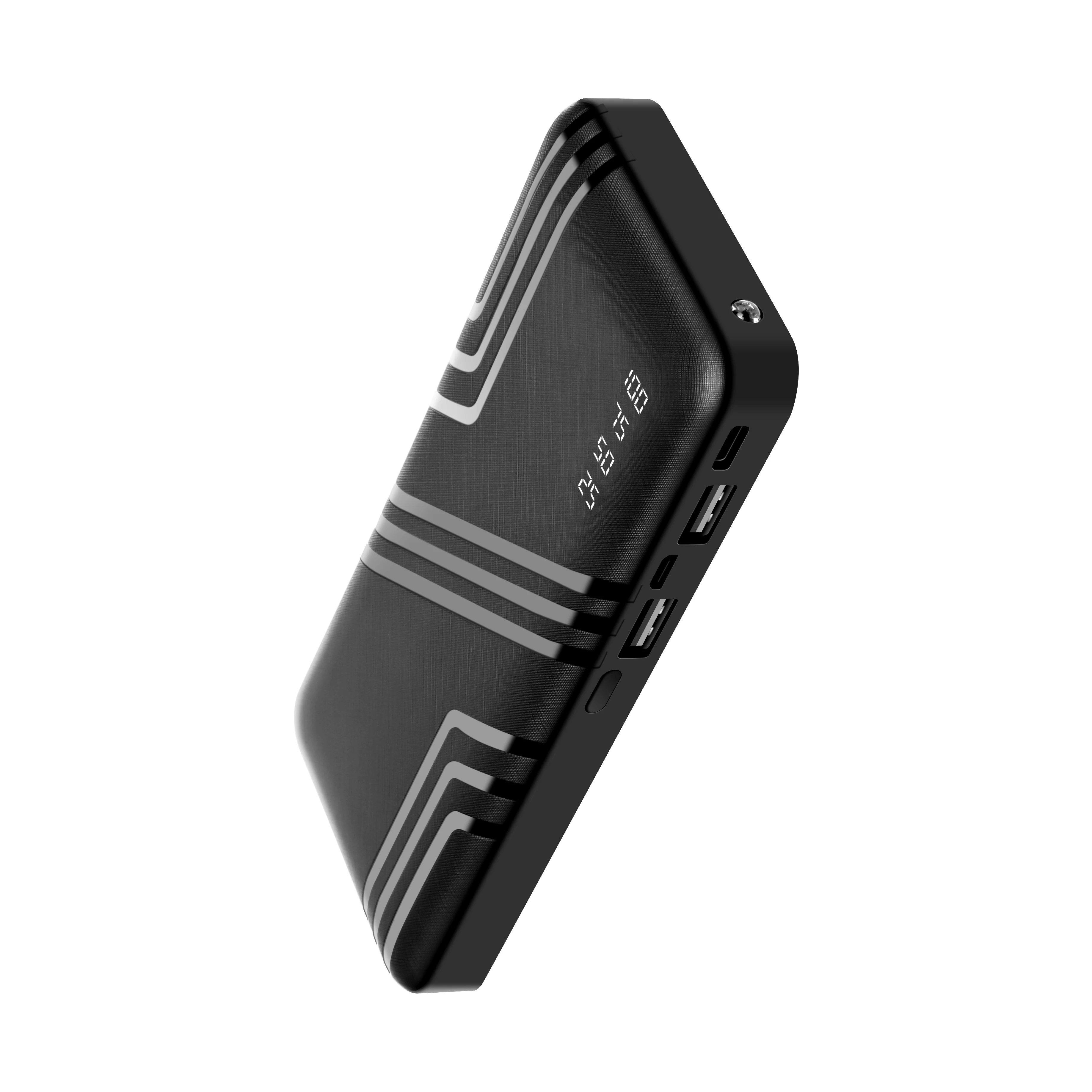 20000mAh Power Bank Portable Type-C Lightning Built in Cable Powerbank ...